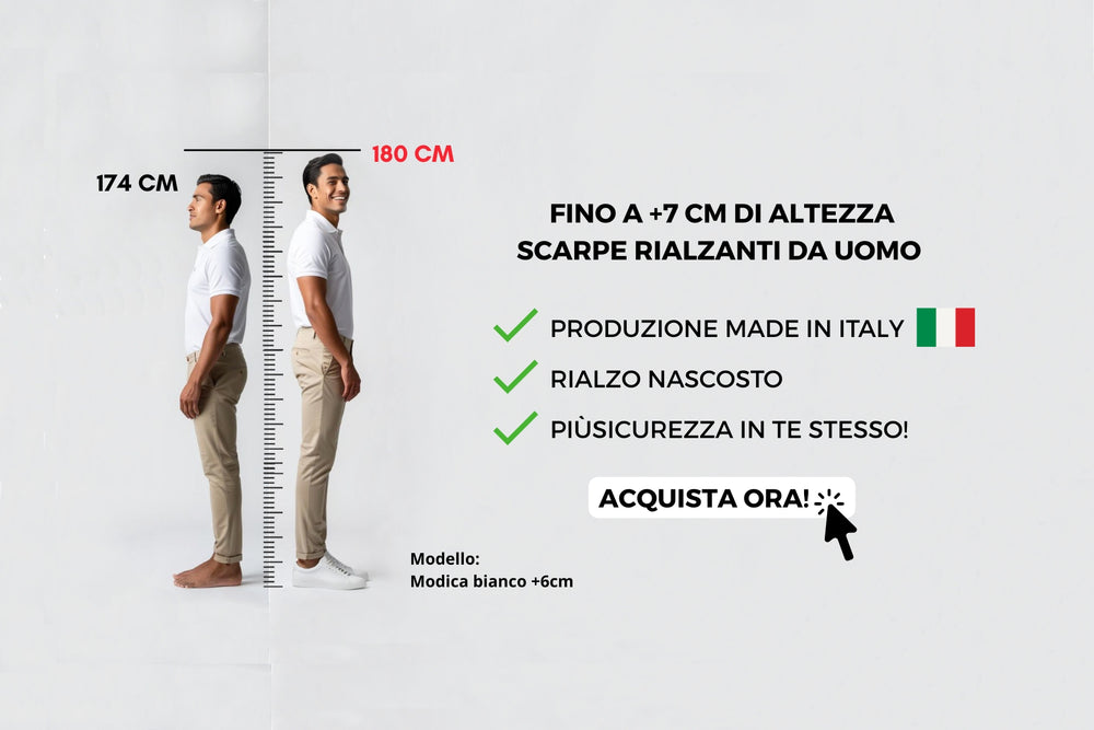 Matassa Milano - La scarpa rialzata per lui - 7CM più alta